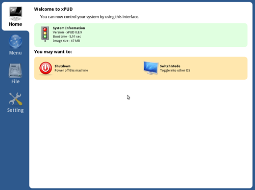 xPUD - the Linux that boots under 10 seconds